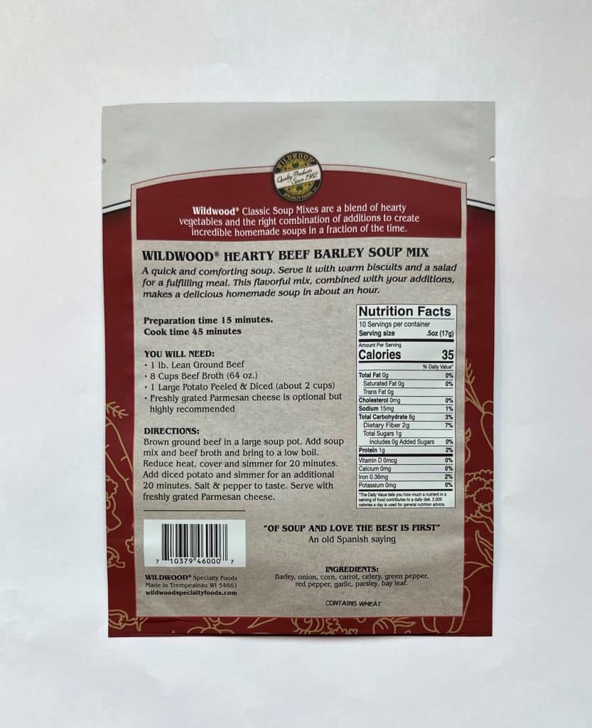 Classic Beef Barley Soup Mix - 6 oz.